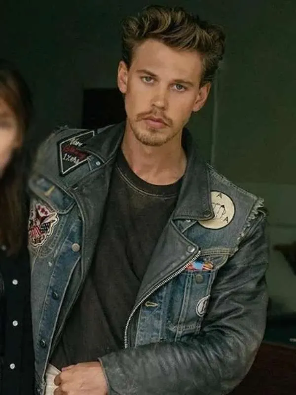 Austin Butler The Bikeriders Denim Vest - Victoria Jacket