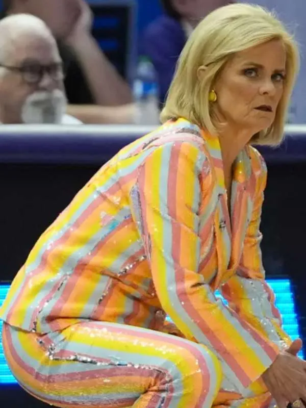 LSU Game Kim Mulkey Rainbow Suit - Victoria Jacket