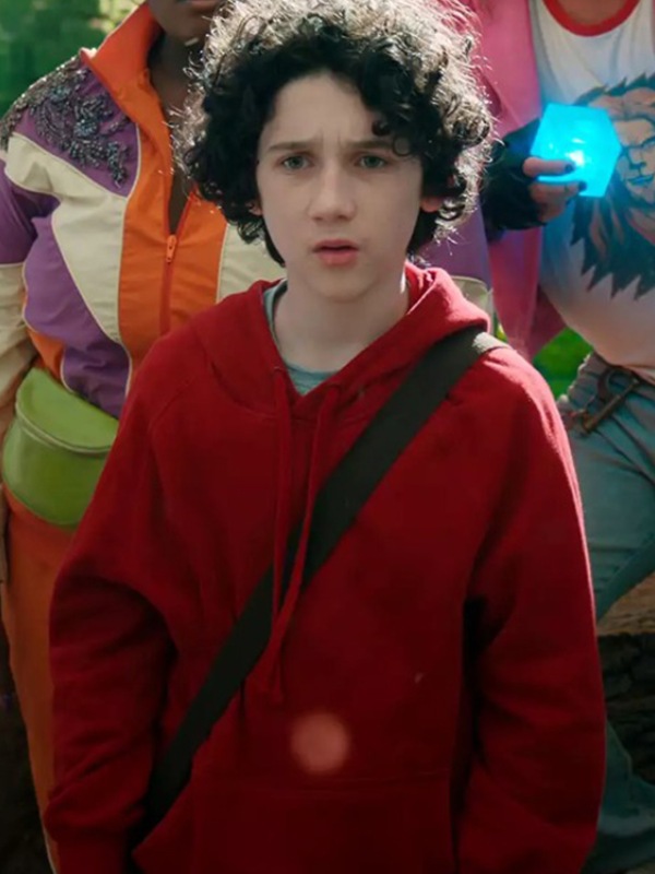 A Minecraft Movie Sebastian Eugene Hansen Red Hoodie