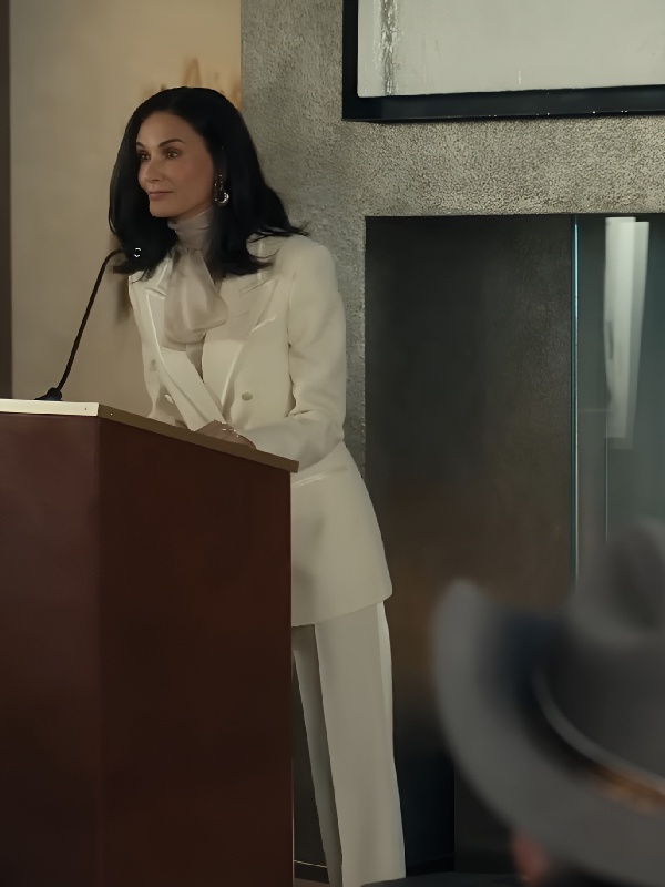 Landman S02 Demi Moore White Blazer | Cami Miller White Blazer