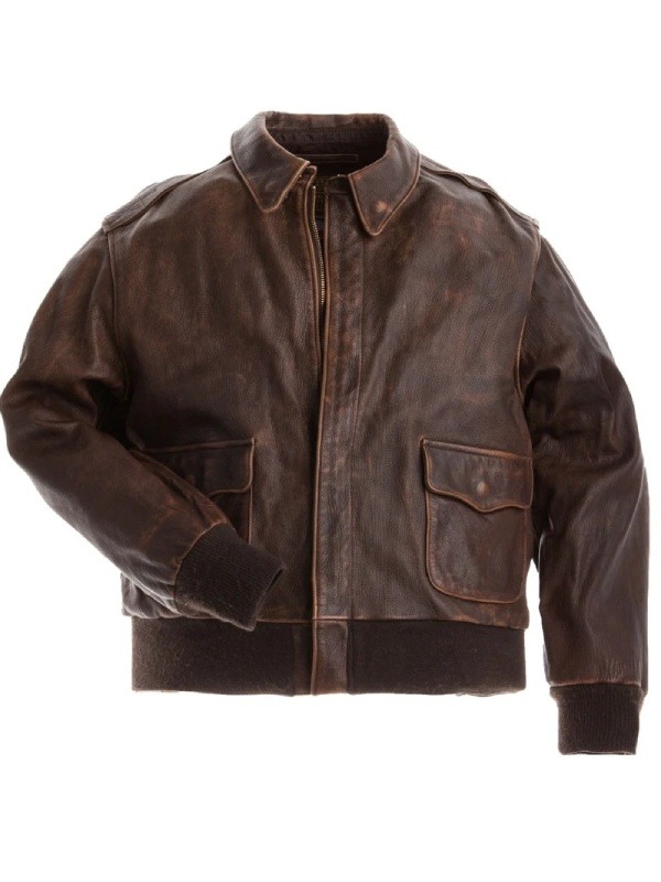 Stranger Things S03 Billy Hargrove Brown Leather Jacket